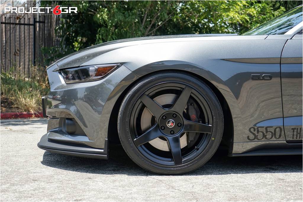 Project 6GR Wheels 7 Spoke Satin Black 19 x 10 Front & 19 x 11 Rear