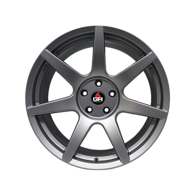 Project 6GR Wheels 7 Spoke Satin Black 19 x 10 Front & 19 x 11 Rear